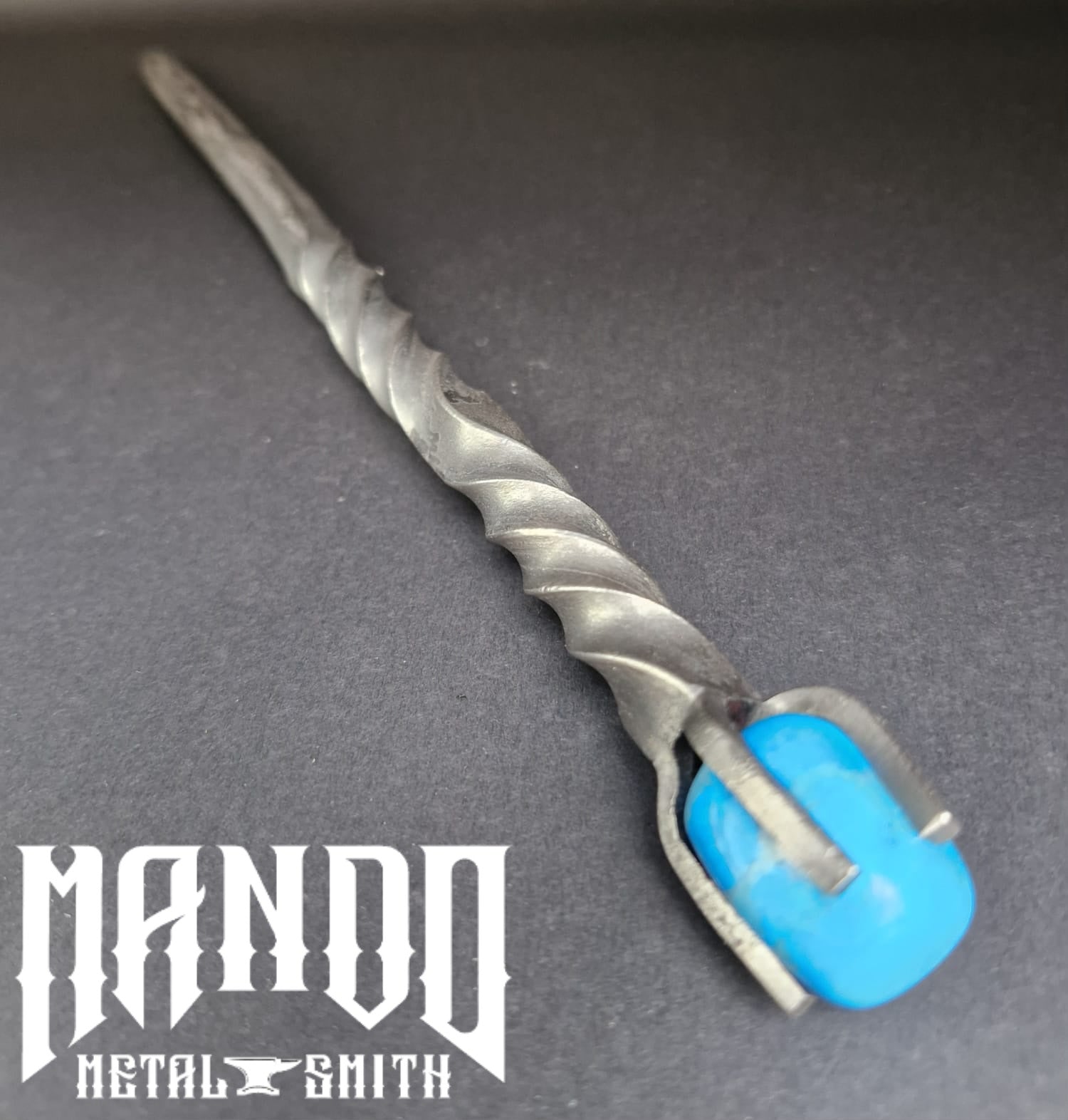Blue Howlite Wand – mandometalsmith